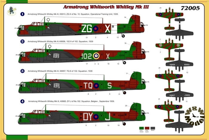 FLY 72005 [1:72] Armstrong Whitworth Whitley Mk.III :: Sklep Modelarski ...