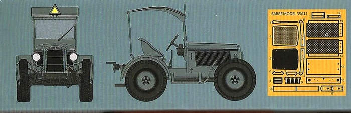 SABRE 35A11 [1:35] Hanomag RL-20 Tractor w/Full interior :: Sklep ...