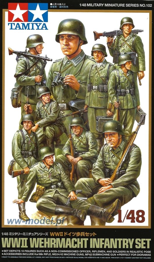 TAMIYA 32602 [1:48] WWII Wehrmacht Infantry set :: Sklep Modelarski ww ...